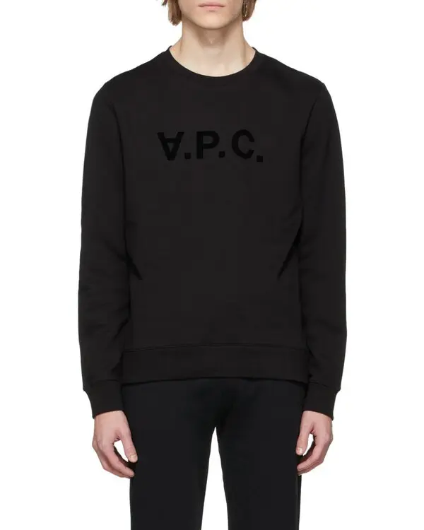A.p.c. Logo-print Cotton Sweatshirt