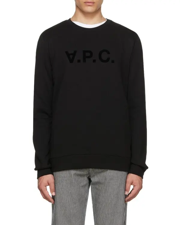 A.p.c. Logo-print Cotton Sweatshirt