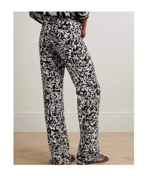 Dries Van Noten Printed High Waist Pants