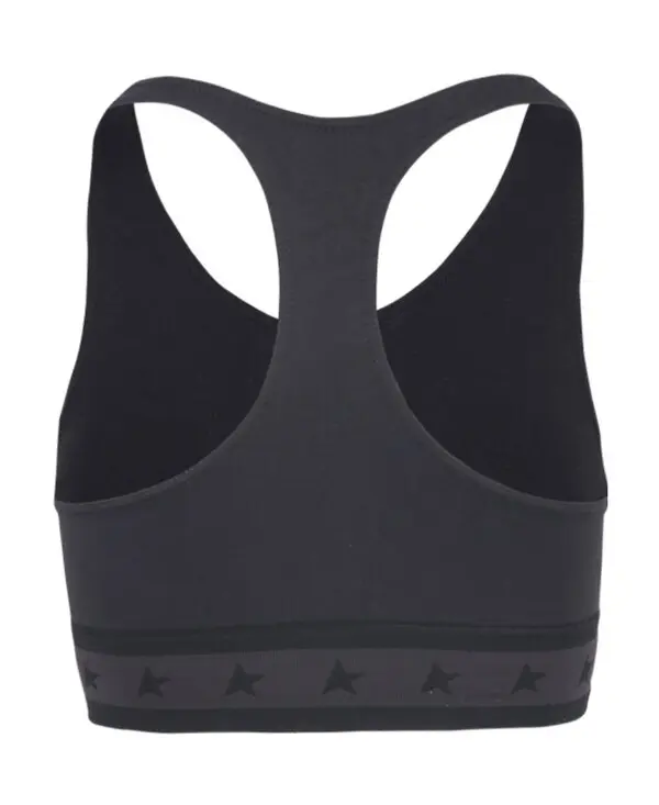 GOLDEN GOOSE Logo Waistband Sports Bra