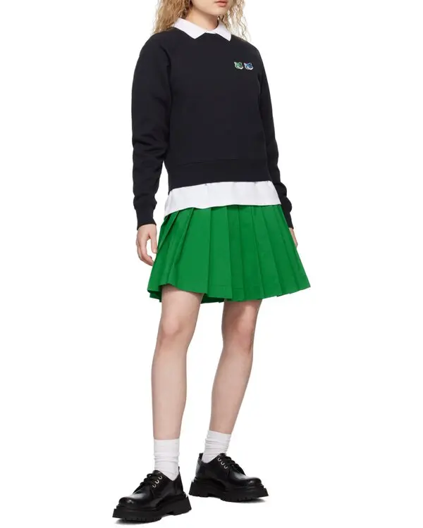 Maison Kitsuné Logo-patch Cotton Sweatshirt