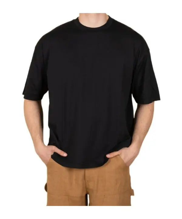 ROBERTO COLLINA Short-sleeved Crewneck T-shirt - Black