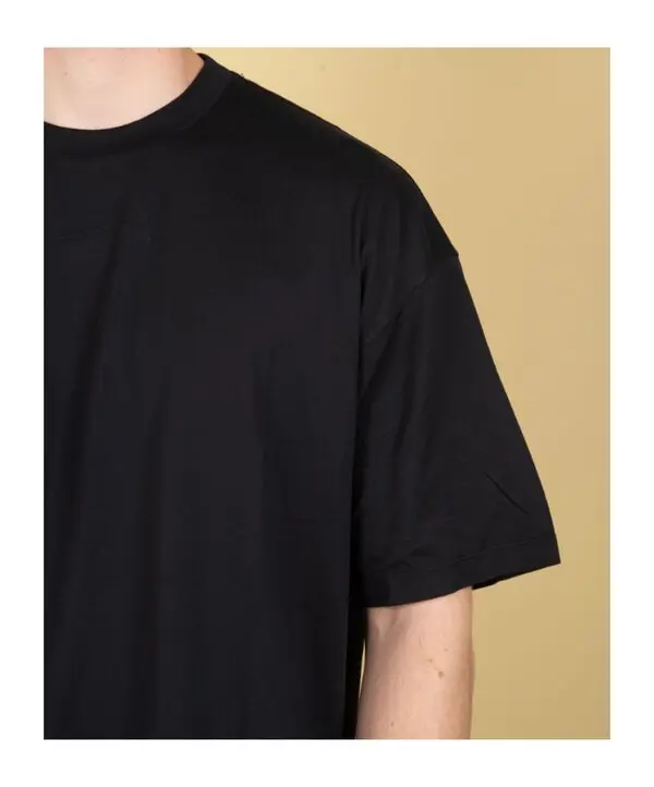 ROBERTO COLLINA Short-sleeved Crewneck T-shirt - Black