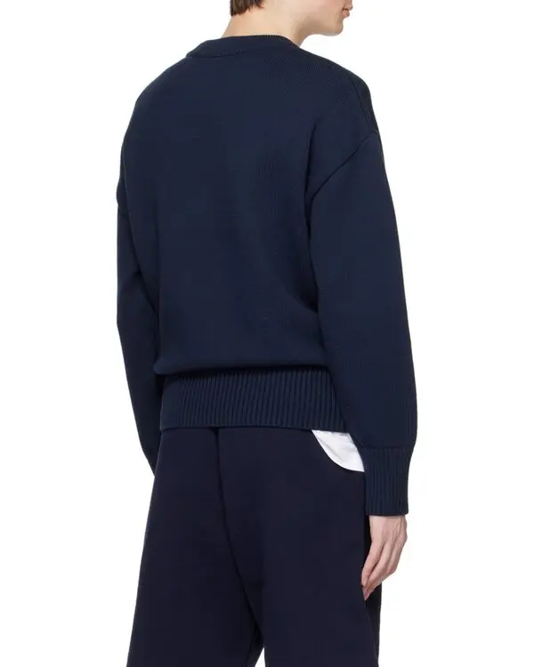 AMI Paris Logo Embroidered Crewneck Jumper