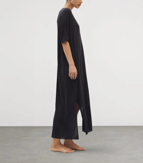 SHELEP Merino-silk V-neck Kaftan