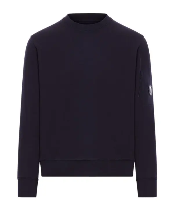 C.P. COMPANY Logo Detail Fleeced Sweatshirt