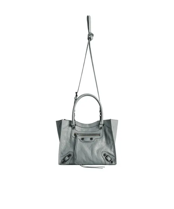 Balenciaga Le City Mini Shoulder Bag - Blue Grey