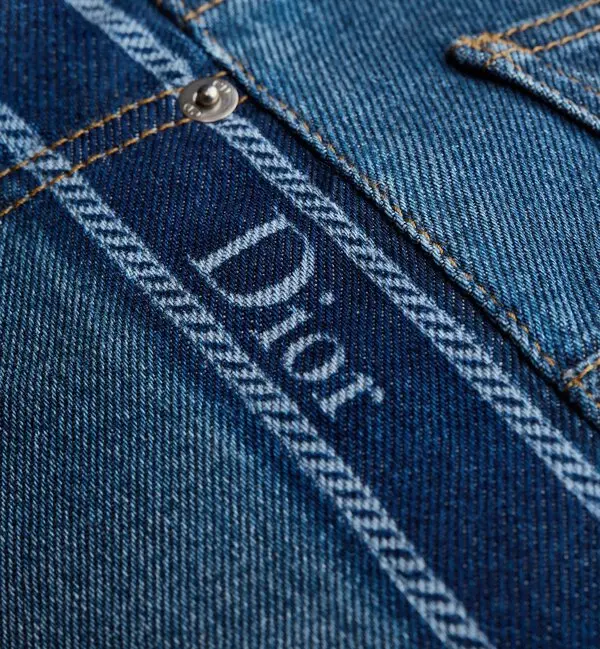Dior Straight Denim Miniskirt