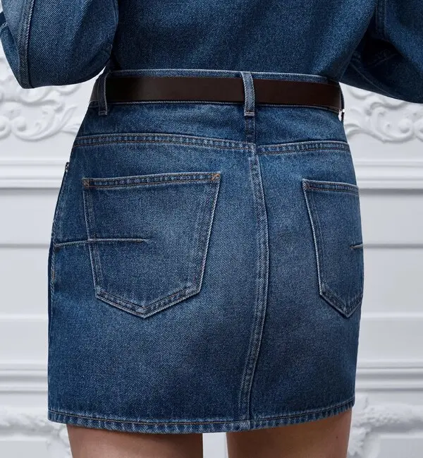 Dior Straight Denim Miniskirt