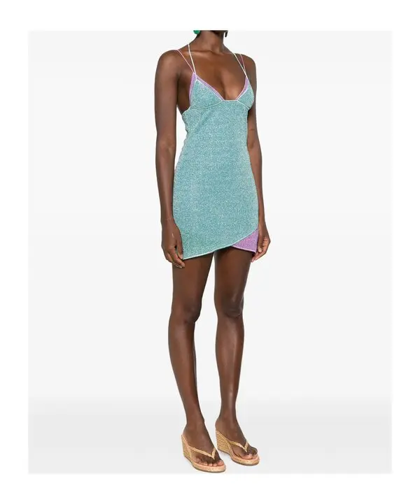 Oseree Lumiere Halterneck Mini Dress