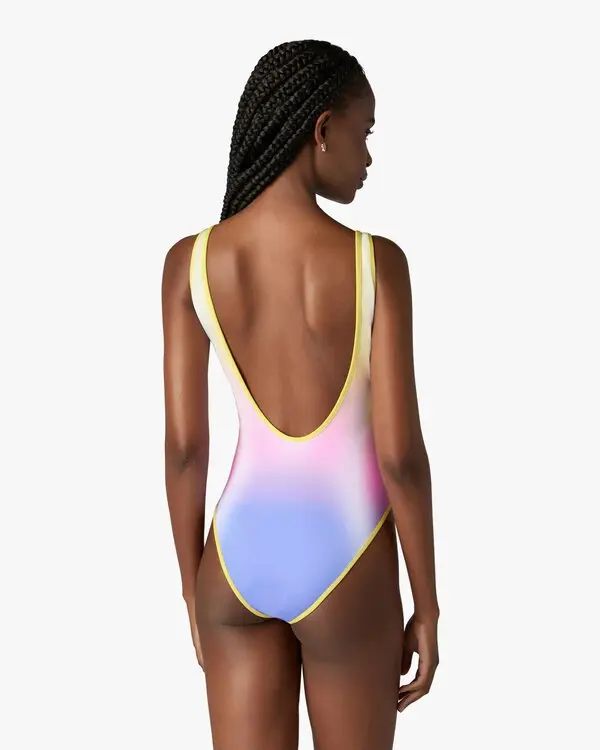 Casablanca Multicolour Gradient Printed One-piece Swimsuit