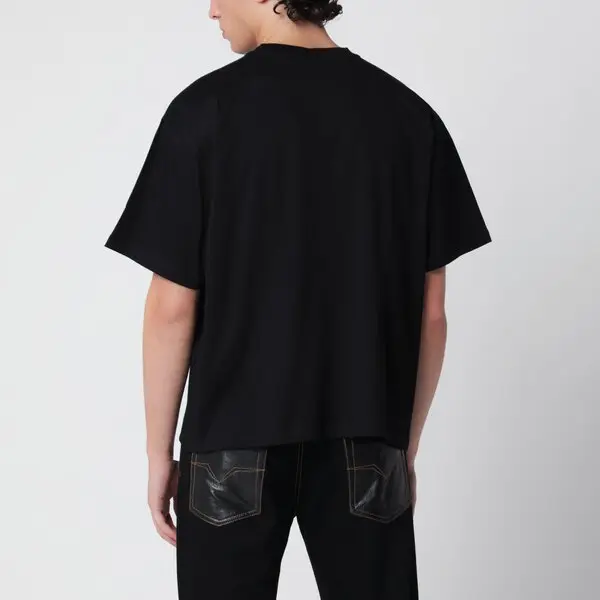 Versace Cotton Jersey T-shirt With Medusa Embroidery