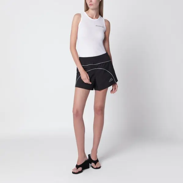 Balenciaga Technical Fabric Shorts With Reflective Trims