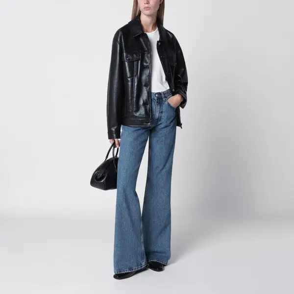 ANINE BING Wyatt Flared Jeans In Freshwater Wash - Blue