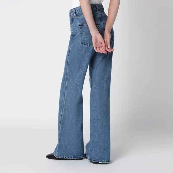 ANINE BING Wyatt Flared Jeans In Freshwater Wash - Blue