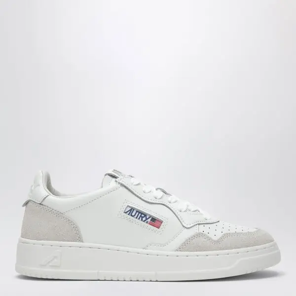 AUTRY Medalist Leather And Suede Low Top Sneakers - White