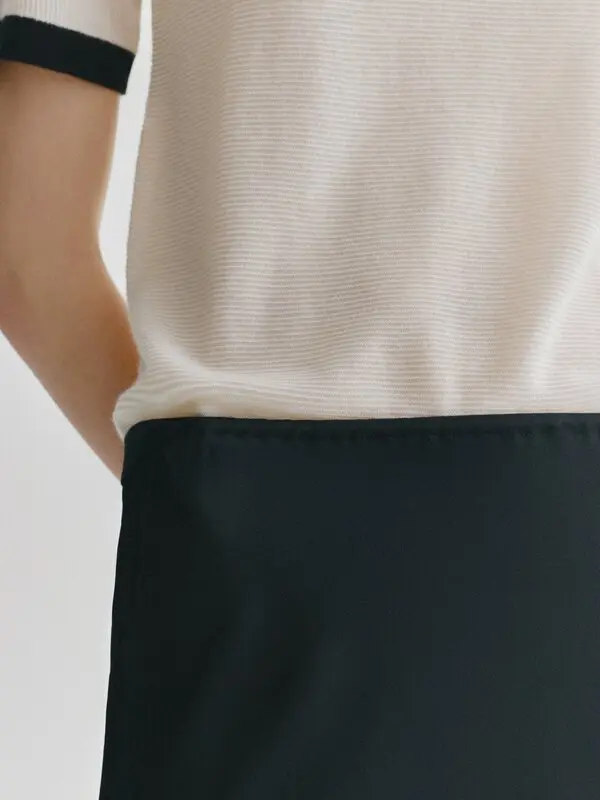 LISA YANG Midi Skirt - Midnight