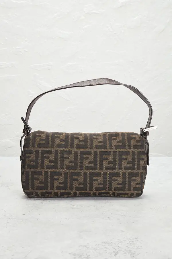Fendi Zucca Monogram Shoulder Bag - Brown