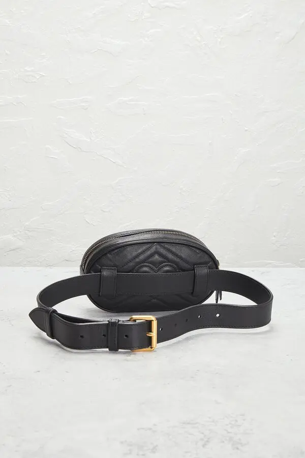 Gucci Gg Marmont Belt Bag - Black