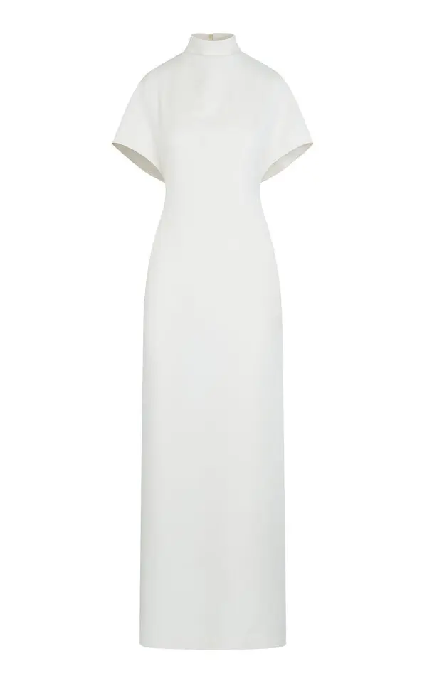HEIRLOME Isadora Silk-wool Maxi Dress - Ivory
