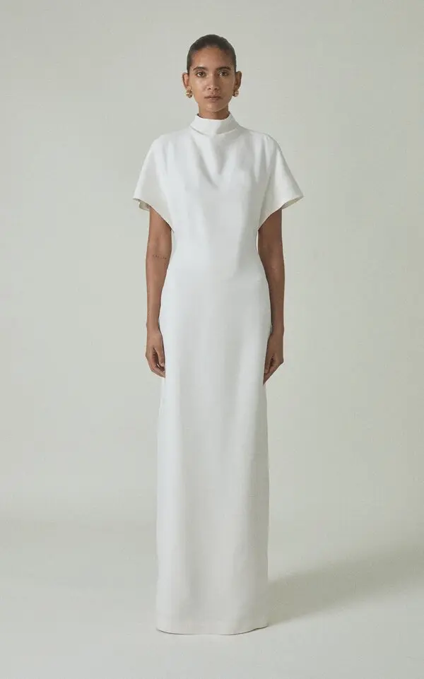 HEIRLOME Isadora Silk-wool Maxi Dress