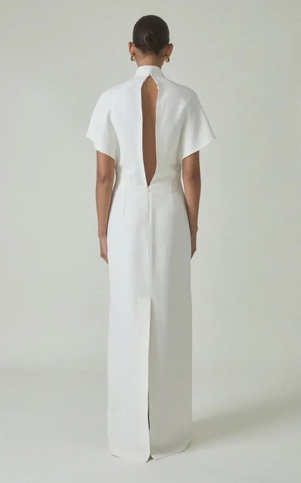 HEIRLOME Isadora Silk-wool Maxi Dress