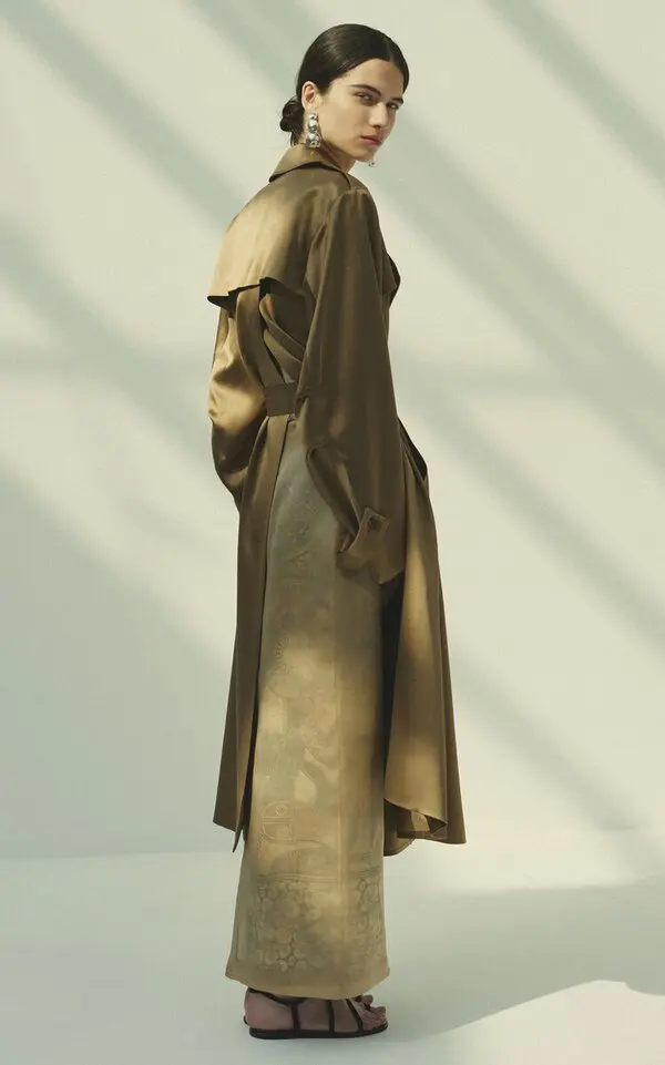 HEIRLOME L. Manuel Morales Silk Maxi Skirt