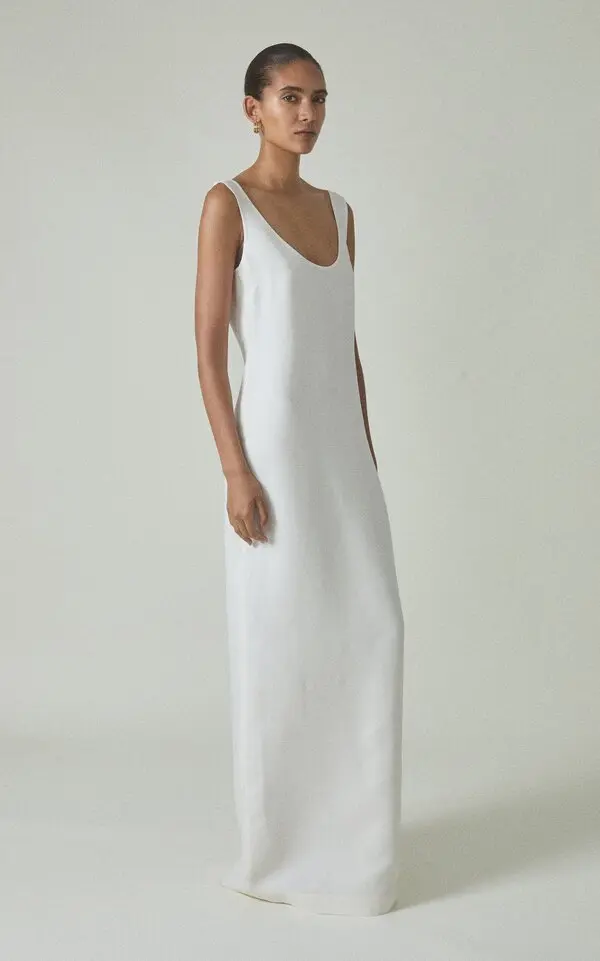 HEIRLOME Delphine Silk-wool Maxi Dress