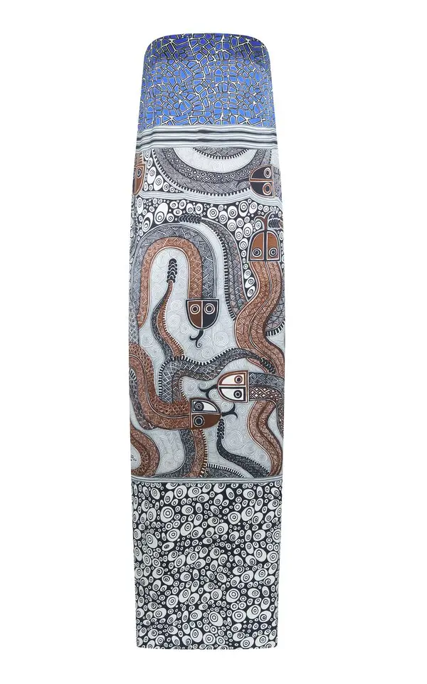 HEIRLOME L. Manuel Morales Silk Maxi Dress