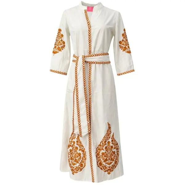 JUST DARVINY Mykonos Dress Sand