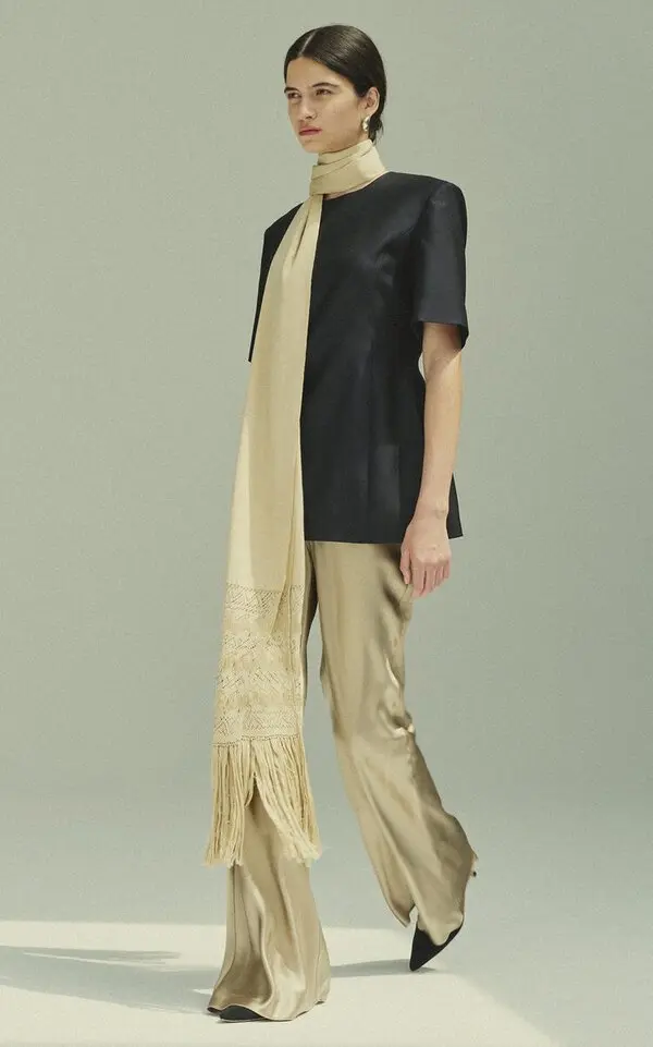 HEIRLOME Juliana Wool-silk Top