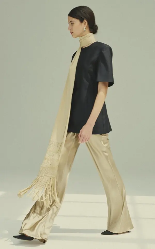 HEIRLOME Juliana Wool-silk Top