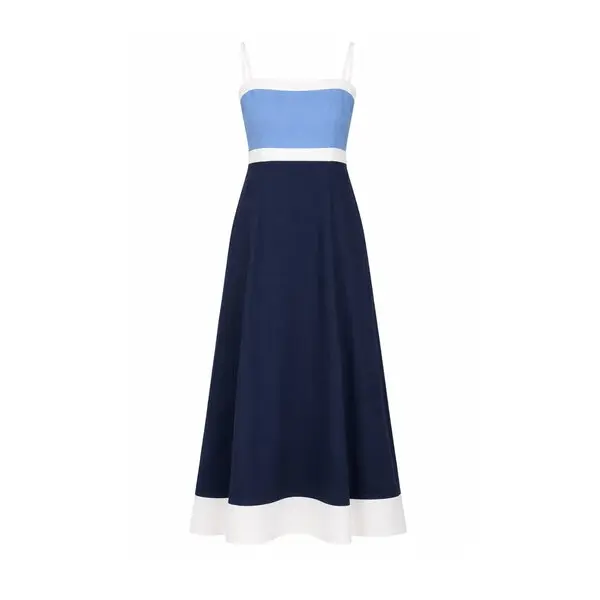 Yumi Kim Linen Maxi Dress - Blue