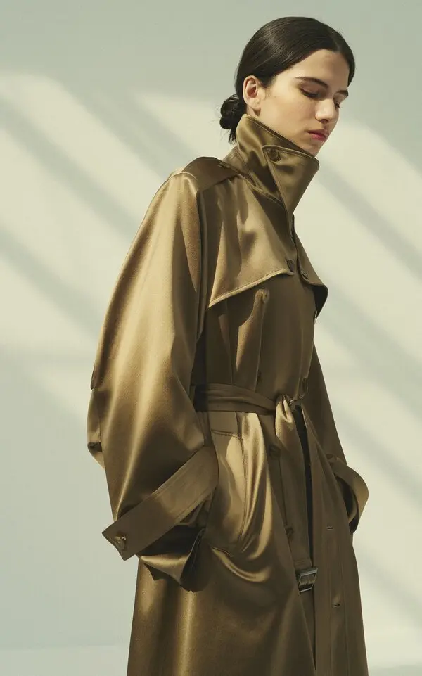 HEIRLOME James Silk Trench Coat