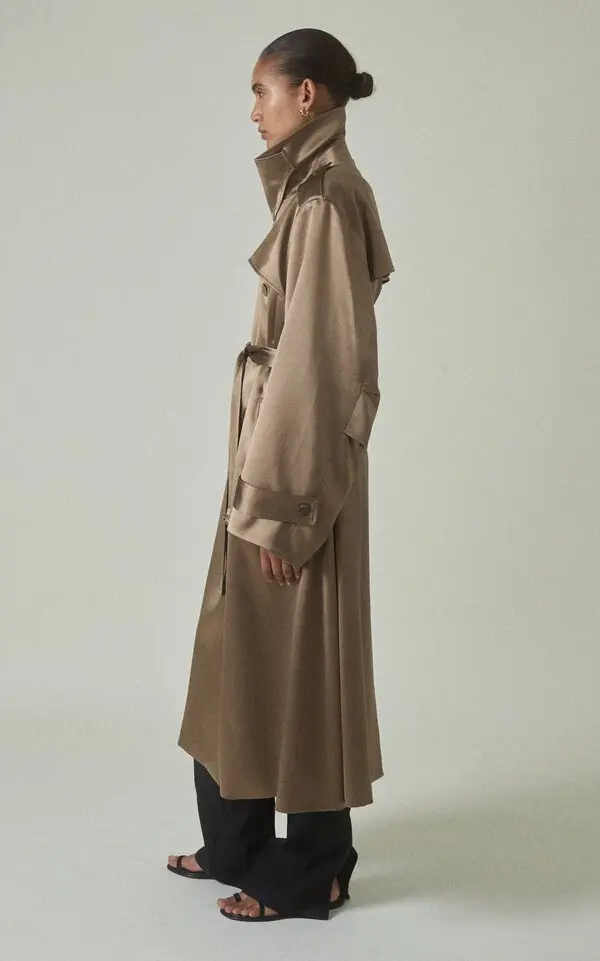 HEIRLOME James Silk Trench Coat