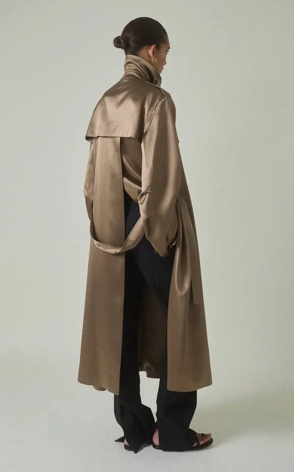 HEIRLOME James Silk Trench Coat
