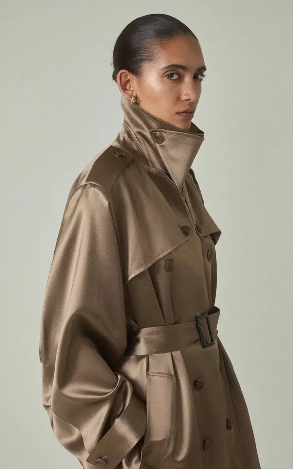 HEIRLOME James Silk Trench Coat