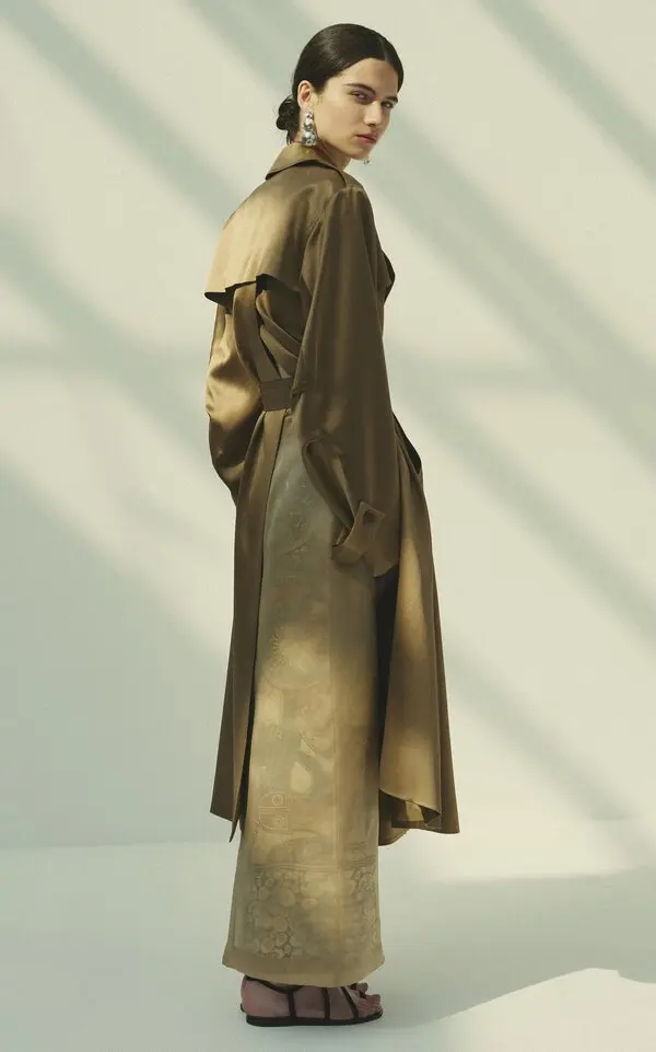 HEIRLOME James Silk Trench Coat