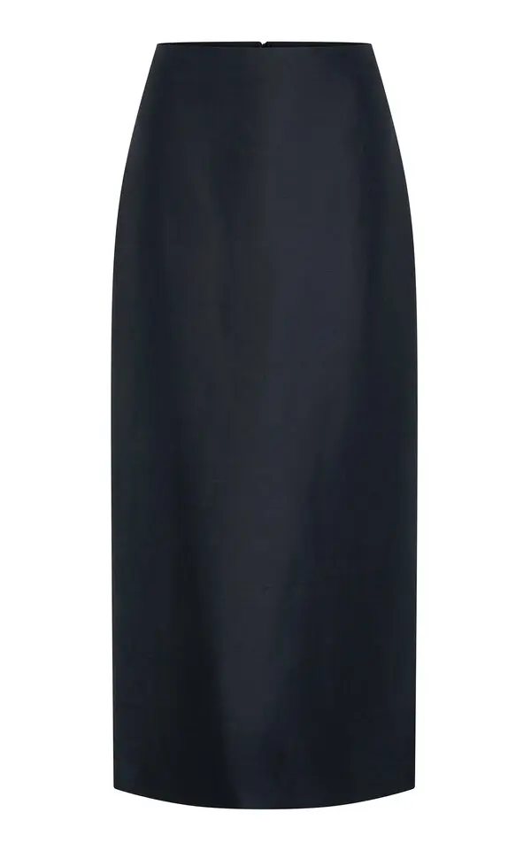 HEIRLOME Sandrita Silk Shantung Maxi Skirt