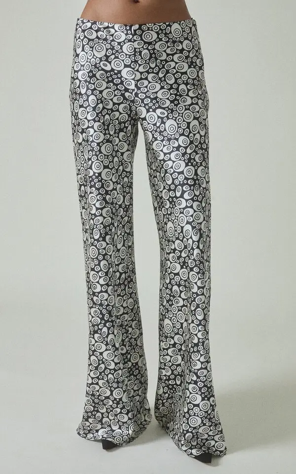 HEIRLOME Max Dotted Silk Wide-leg Trousers