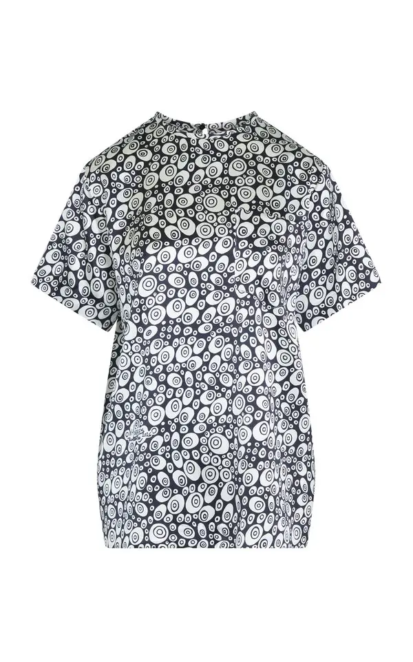 HEIRLOME Manuel Dotted Silk Top