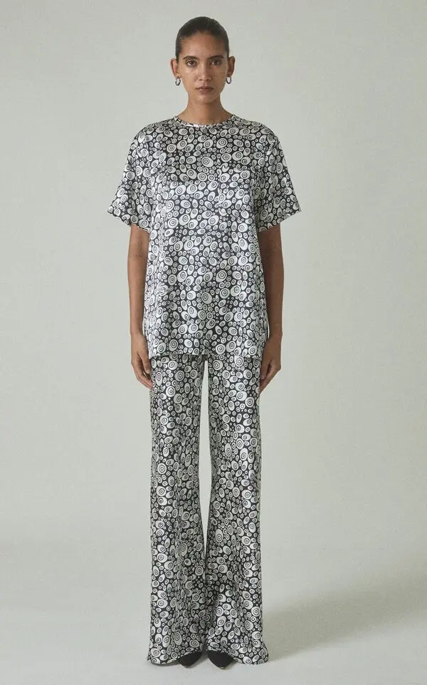 HEIRLOME Manuel Dotted Silk Top