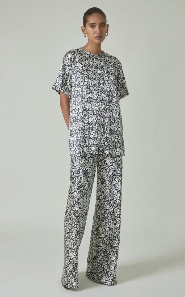 HEIRLOME Manuel Dotted Silk Top