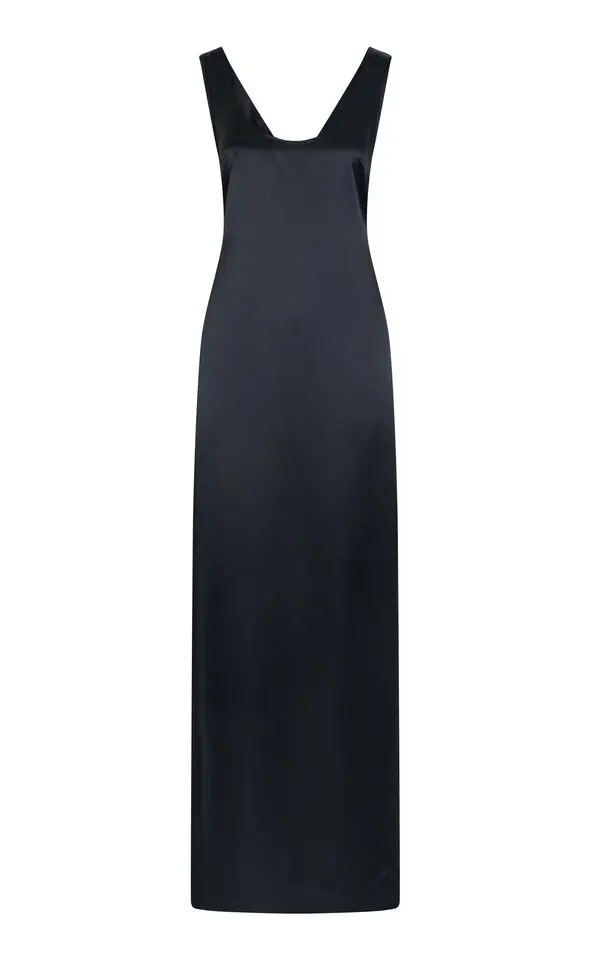 HEIRLOME Delphine Silk Satin Maxi Dress