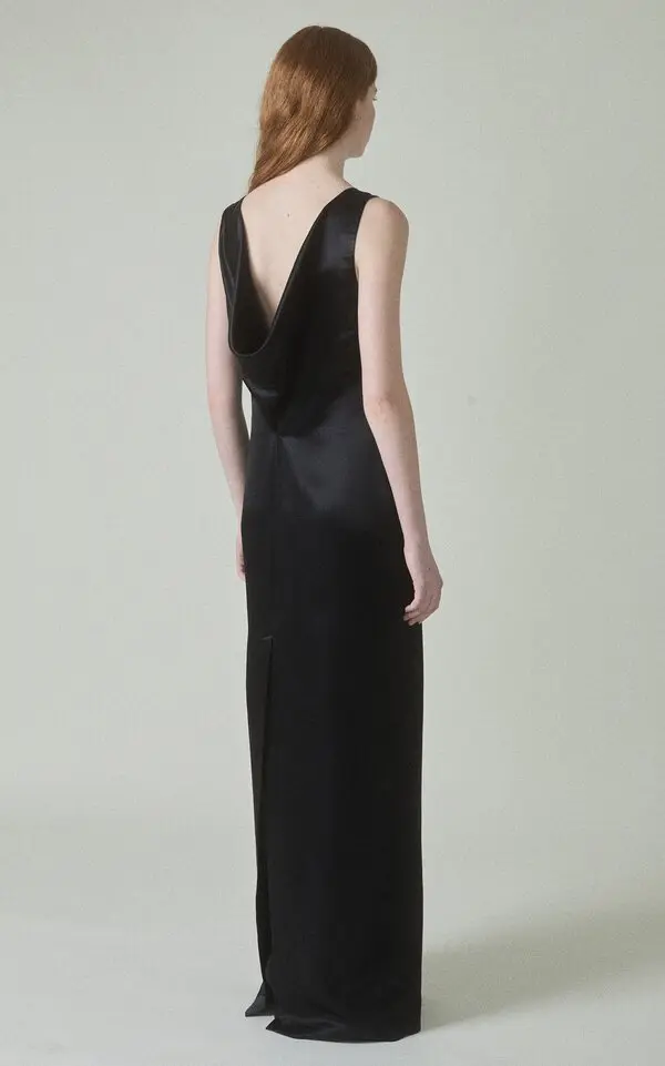 HEIRLOME Delphine Silk Satin Maxi Dress