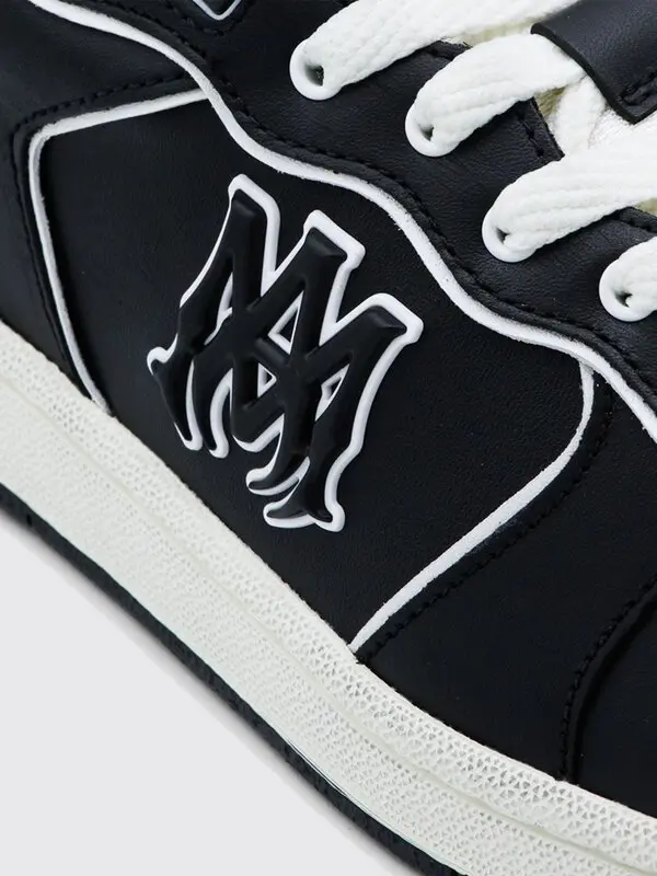 Amiri Newport Low-top Leather Trainers - Black