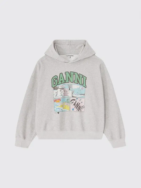 GANNI Graphic Print Hoodie