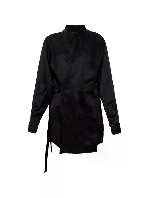 Balenciaga Satin-finish Wrap Mini Dress