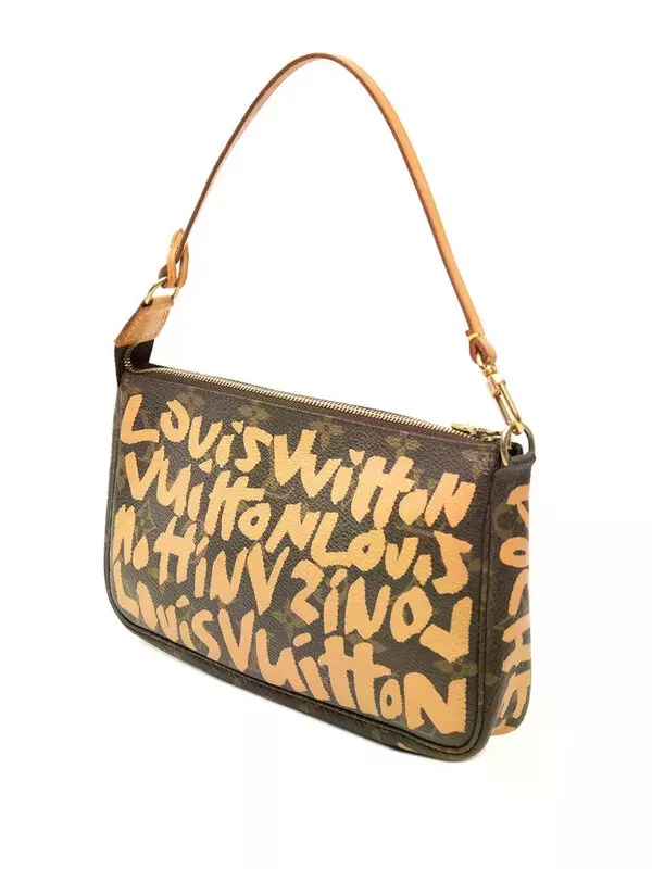 LOUIS VUITTON Monogram Graffiti Pochette Accessoires - Brown