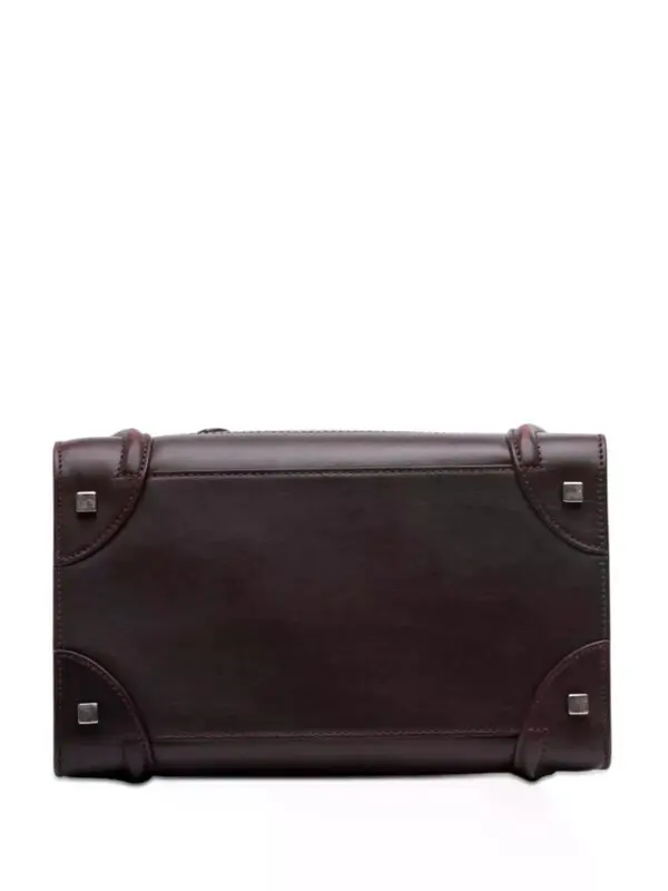 Celine Mini Smooth Calfskin Luggage Tote Bag - Red